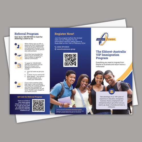 Designs | Design Trifold Pamphlet for Premium Education/Immigration ...