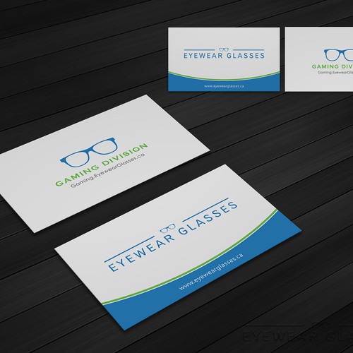 simplistic and minimal Business Card - Gaming Glasses & Prescription ...