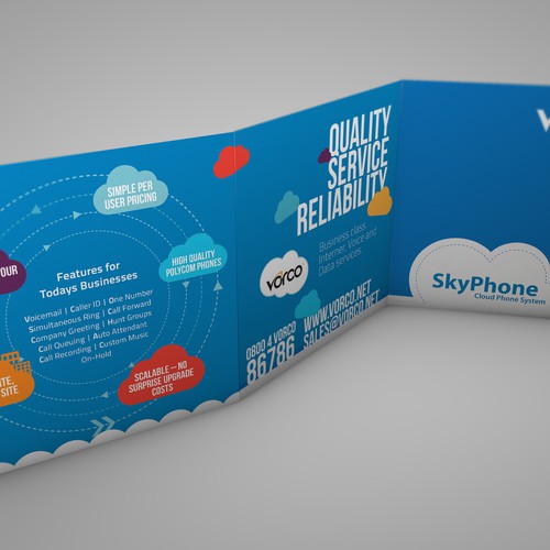 Create a marketing brochure for a hosted phone system | Brochure contest