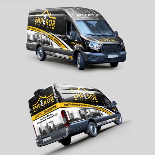 Designs | Van Wrap Design for Vacation Rental Management Company | Car ...