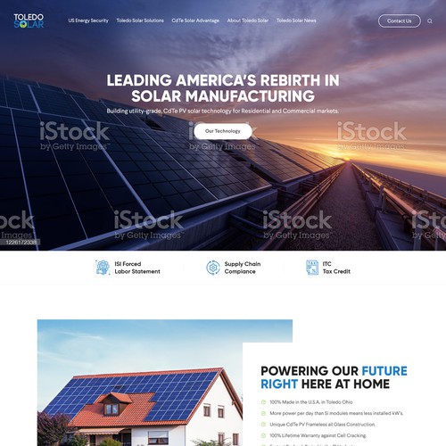 Designs | Website Redesign for Solar Panel Manufacturer and Tech ...
