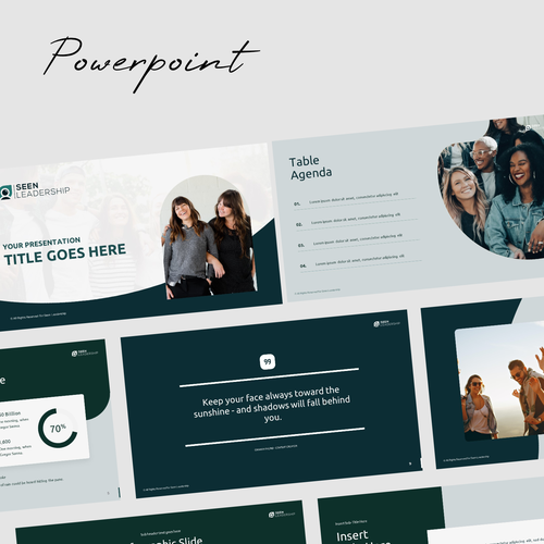Designs | Modern, Clean Rebranded Slide Deck | PowerPoint template contest
