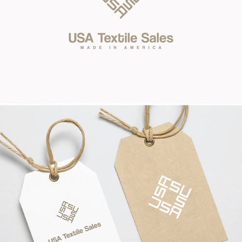 USA Textile Sales, Made in America logo with illustration artwork ...