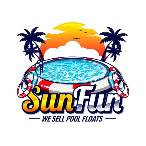 Designs | We need a Logo Design for Our Pool Float Company - SunFun ...