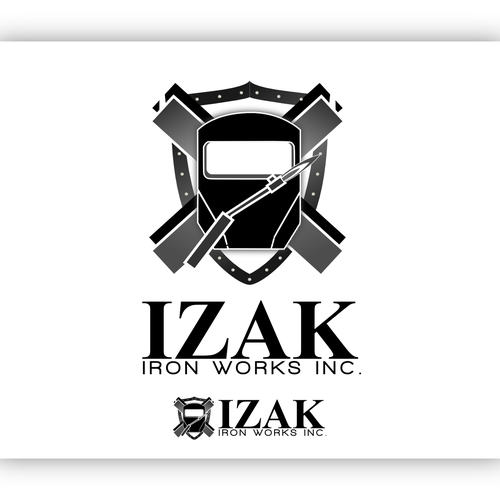 Let the sparks fly with a logo design for Izak Iron Works | Logo design ...