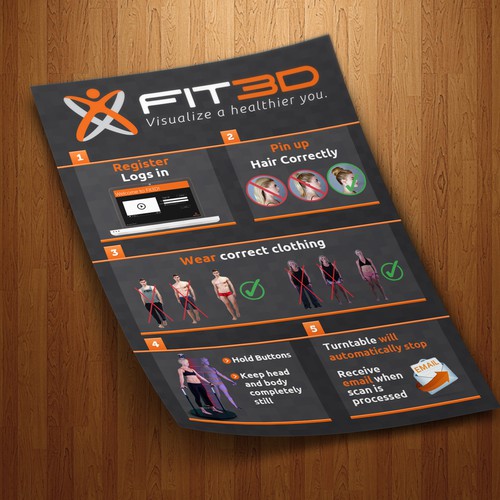 Designs | Fit3D Scan Preparation Poster | Brochure contest