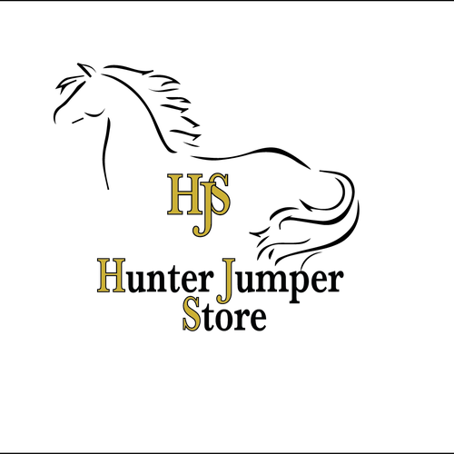 Create a charming equestrian logo with barn-boutique details for the ...