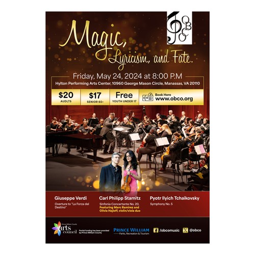 Designs | Orchestra concert flyer for community ensemble | Postcard ...