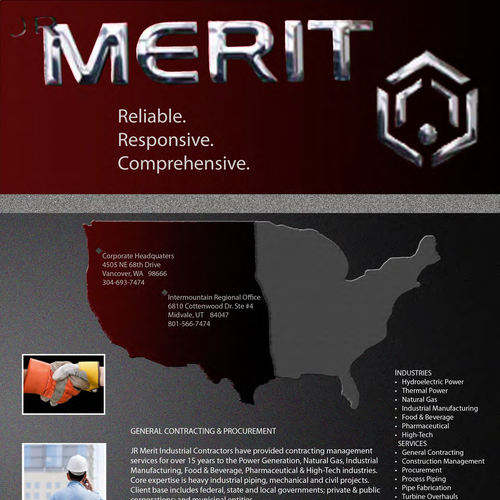 Creative Industrial Contractors Line Card/Brochure | Brochure contest