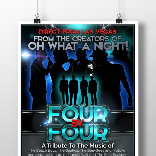 Four By Four - Concert Tour Poster for Brand New Show | Postcard, flyer ...