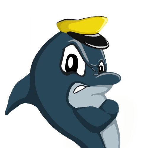 Grumpy Dolphin Cab Driver Cartoon Character | Other Graphic Design contest