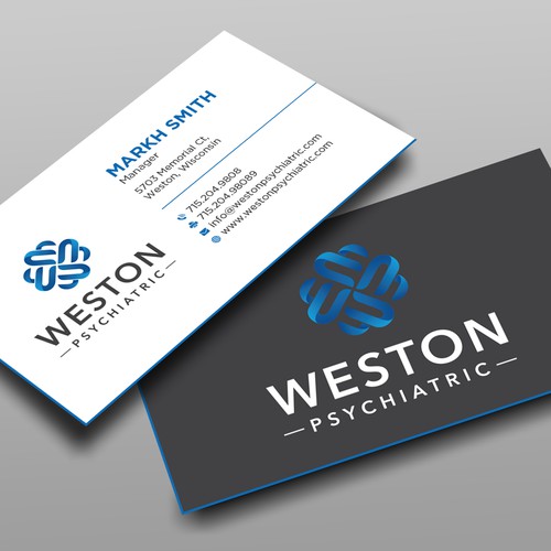 Designs | Design a professional business card for mental health ...