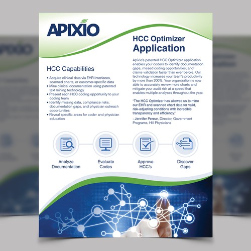 Designs | Apixio Product Brochure Sheet | Brochure contest