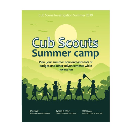 Cub Scouts CSI: Cub Scene Investigation Poster for Summer Camp 2019 ...