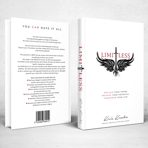 Limitless - Book Cover - Clean, Modern, Minimalistic | Book cover contest