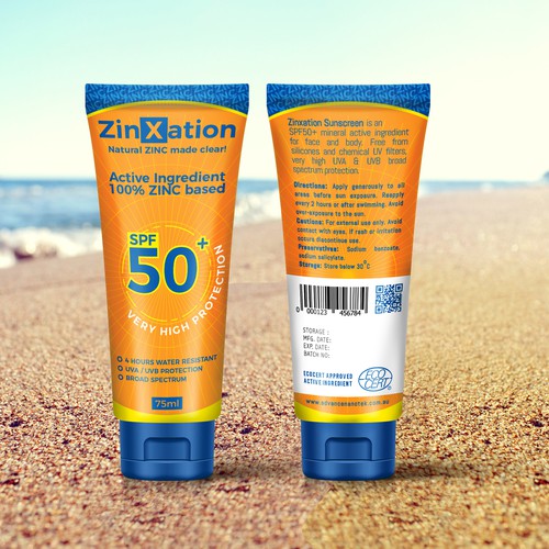 Design a Sunscreen Label for Tubes | Product packaging contest