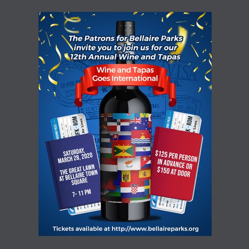 Wine and Tapas 2020 Invitation Design | Postcard, flyer or print contest