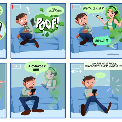 The app genie comics pilot, start of a series of 25. | Illustration or ...