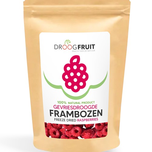 Designs | ETIKET FRONT BAG FREEZE DRIED FRUIT RASPBERRY WHOLE | Product ...