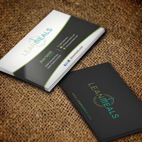 Designs | Lean Meals Business Cards | Business card contest