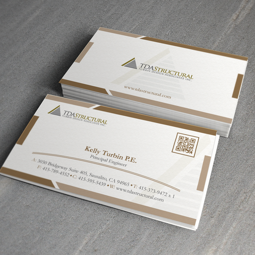 Modern Professional Business Card for a Structural Engineering Company ...