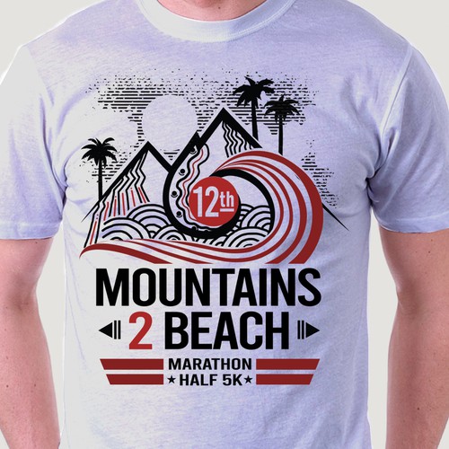 Designs | 2024 Mountains 2 Beach Marathon and Half shirt design | T ...