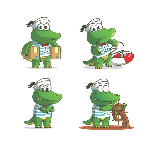 Design a friendly alligator cartoon | Character or mascot contest