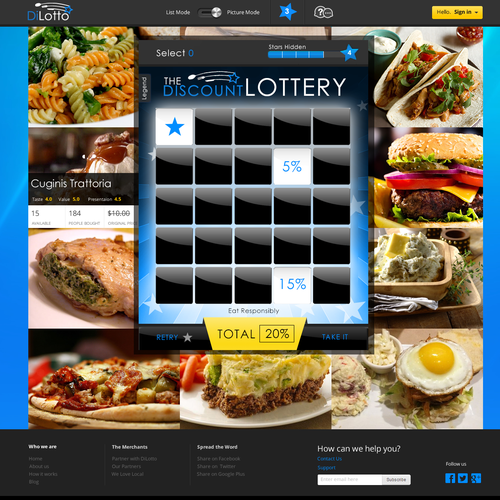 Sleek, Modern & Creative Design for DiLotto Lottery Ticket ...