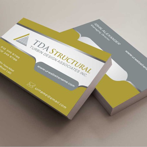 Modern Professional Business Card for a Structural Engineering Company ...