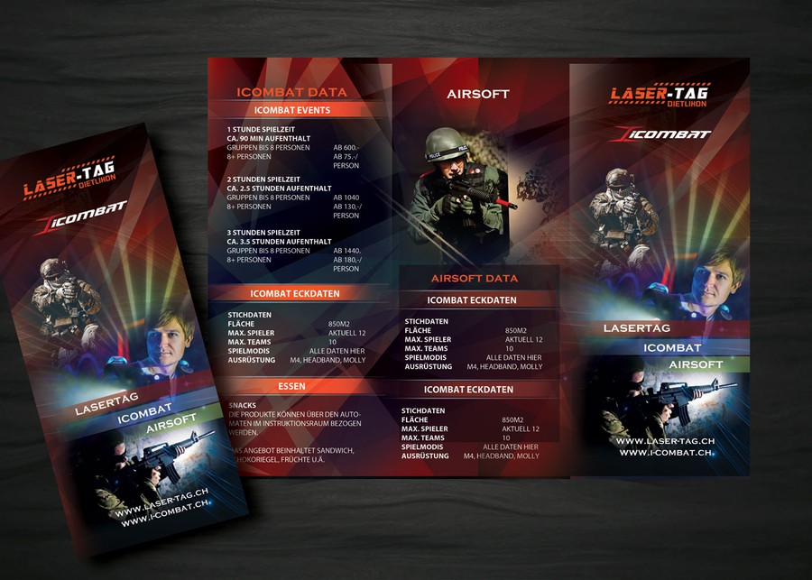 Brochure for laser-tag business | Postcard, flyer or print contest