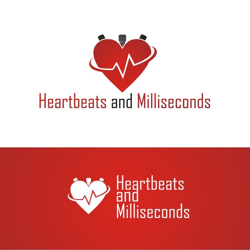 Heartbeats and Milliseconds Logo Design | Logo design contest