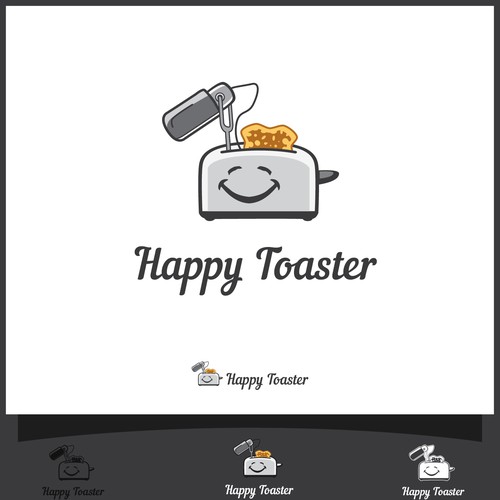 Create a logo for Happy Toaster that invites viewers to watch | Logo ...