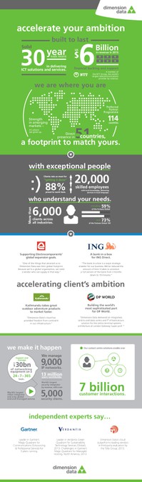 DIMENSION DATA COMPANY OVERVIEW INFOGRAPHIC | Infographic contest