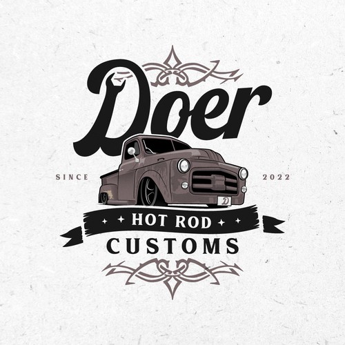 Designs | Retro logo needed for Hotrod Custom Shop | Logo design contest
