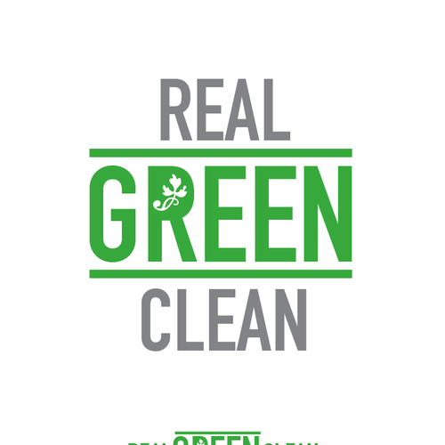 Logo for RealGreenClean Natural Cleaning Products | Logo design contest