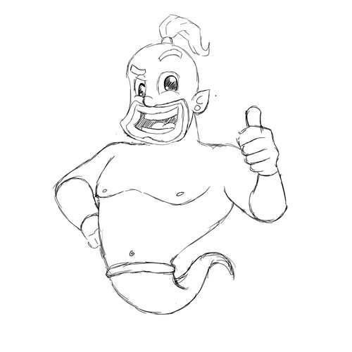 Genie character design | concurso personagem ou mascote