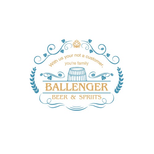 Ballenger Beer & Spirits is looking for elegant and rustic logo to make ...