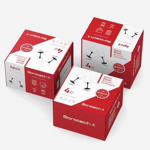 Designs | eye catching glassware box designing , | Product packaging ...