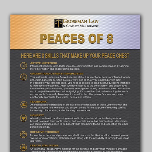 Create an attractive flyer for conflict management training program ...