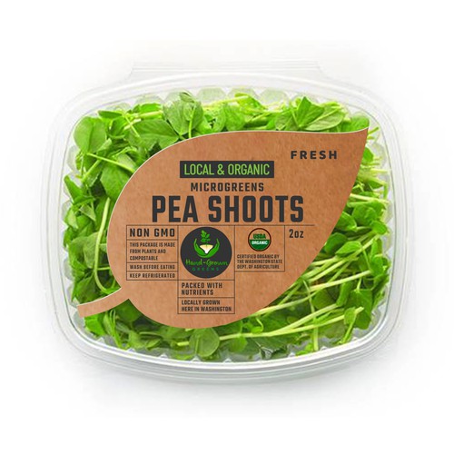 Help us sell our healthy & locally-grown microgreens! | Product label ...