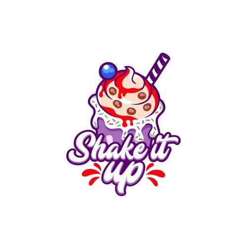 Need an upscale crazy artistic milk shake logo for a Milk Shake Food ...