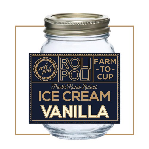 Ice Cream Jar Labels | Product label contest