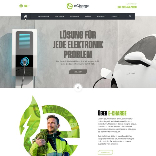 Designs | Gestalte eine neue Webseite für ein Elektro Unternehmen | Web ...