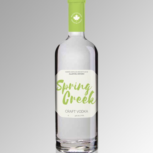Designs | New Craft Vodka | Product label contest