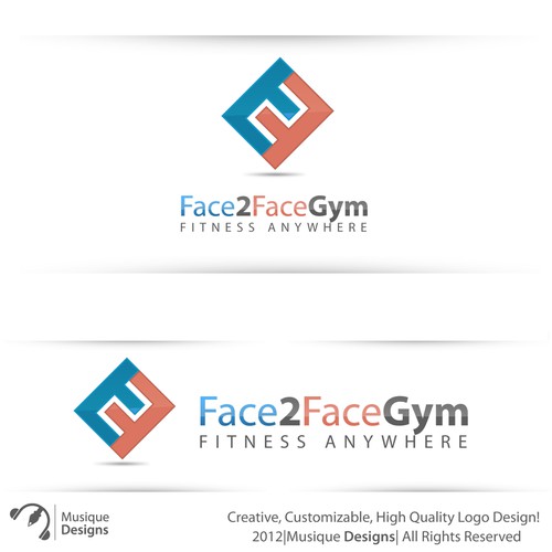 logo for Face2Face Gym | Logo design contest