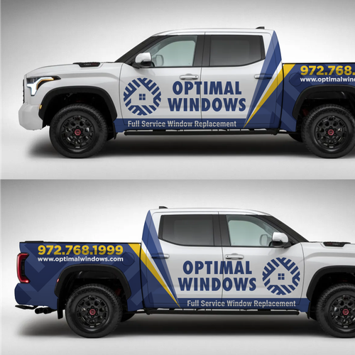 Designs | Optimal Windows - Truck Wrap | Car, truck or van wrap contest