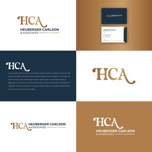 Designs | HCA Letter Logo for Female Accounting Firm with Clean | Logo ...