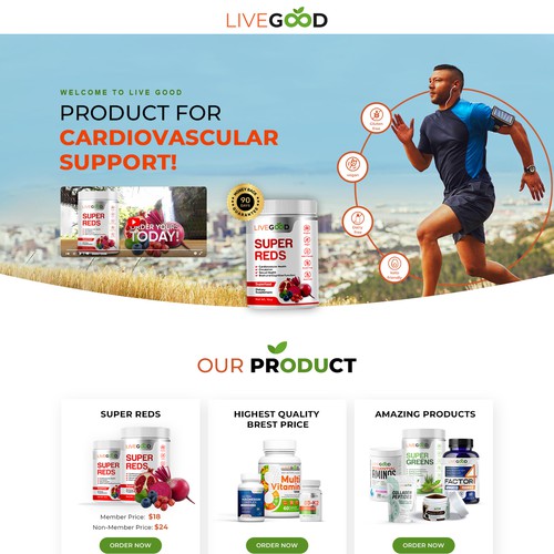 Designs | NEW - ***GUARANTEED PRIZE*** Landing Page for Nutritional ...