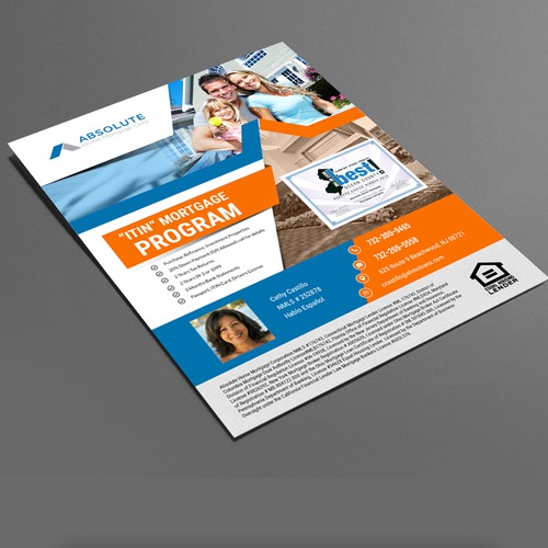 Create a professional and standout flyer for Absolute Home Mortgage ...