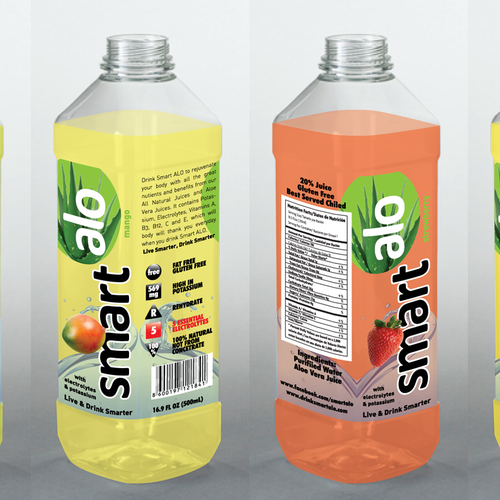 **Urgent - Help Needed!" New Smart ALO Drink Label Design Needed ...